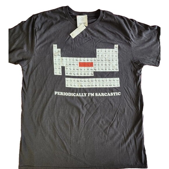 Unbranded | Shirts | Nwt Periodically Im Sarcastic Science Graphic ...